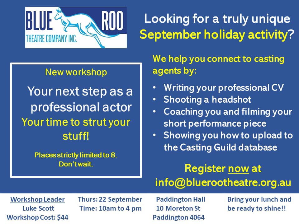 September Holiday Activities – Blue Roo Theatre Company